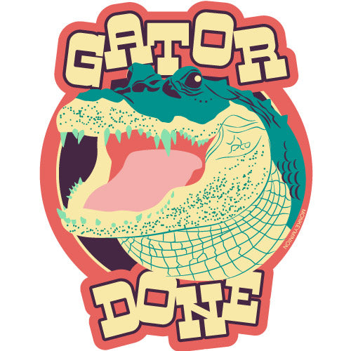 Gator Done 3 Inch Sticker – Monkey Minion